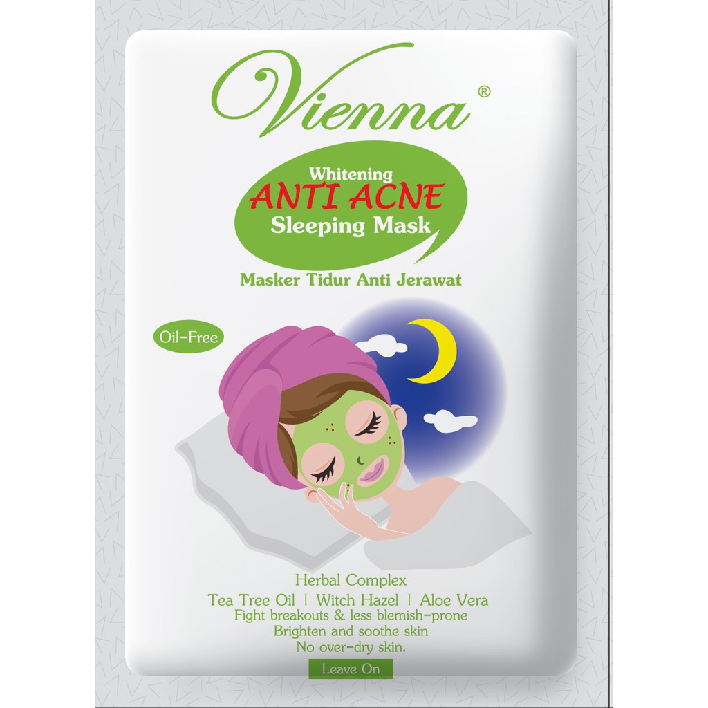 Jual Vienna Sleeping Mask Anti Acne 15ML | Shopee Indonesia