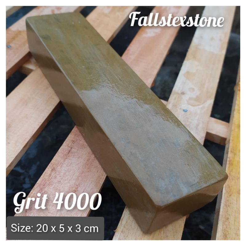 Jual Batu asah asli alam grit 4000. Batu asahan pisau dimensi 20x5x3cm ...
