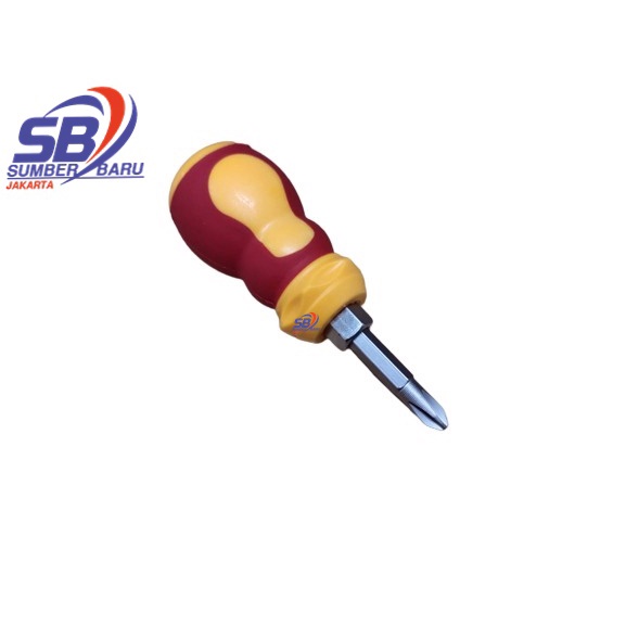 Jual OBENG CEBOL BOLAK BALIK MINI +/- OBENG PLUS MINUS GAGANG PENDEK ...