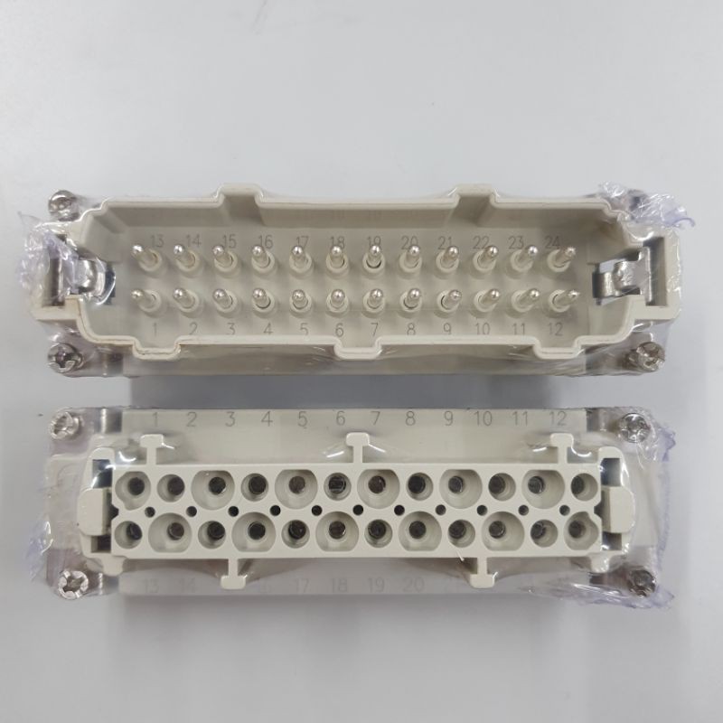Jual Heavy Duty Connector Set 4/10/16/24 Pin HDC M F Dudukan Hot Runner ...