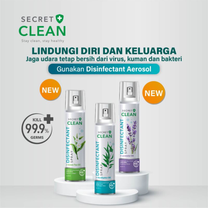 Jual Disinfektan Udara Secret Clean Air Disinfectant Spray Aerosol ...