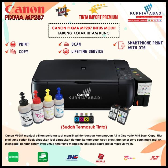 Jual Printer Canon Pixma Mp287 Infus Multi Function All In One | Shopee ...