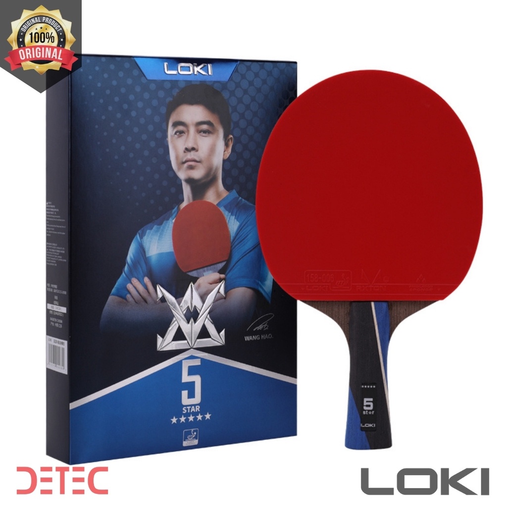 Jual LOKI ARHTUR 5 Star Pingpong bat - Tenis Meja Raket | Shopee Indonesia