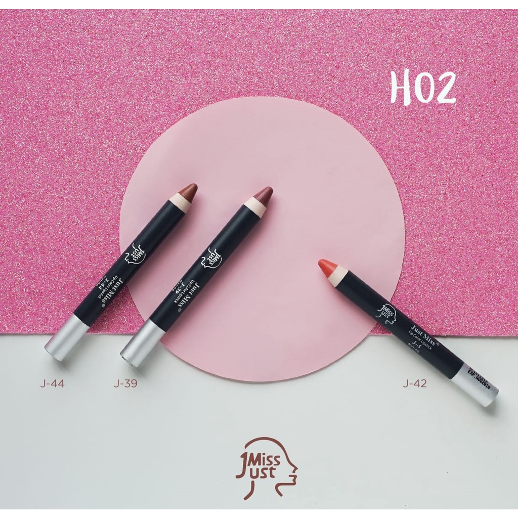 Jual JUST MISS H-02 JM LIPSTIK PENSIL PENCIL LIPS RAUT KAYU PANJANG ...