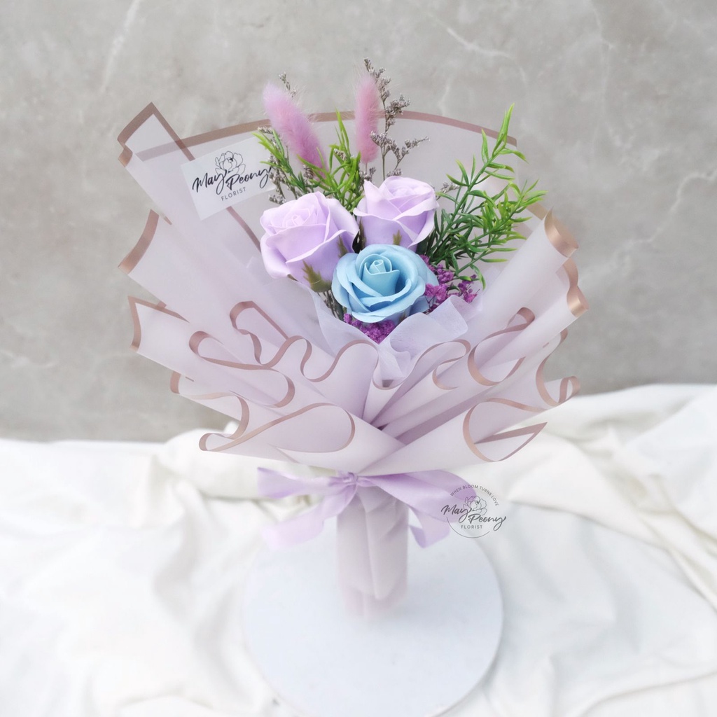 Jual ROSE SOAP BOUQUET 3 STEM - BUKET BUNGA SABUN HADIAH KADO GIFT ...