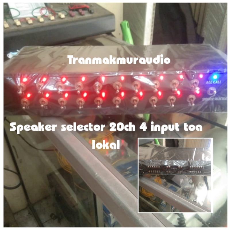 Jual Speaker selector 20ch 4 input toa lokal PA system | Shopee Indonesia