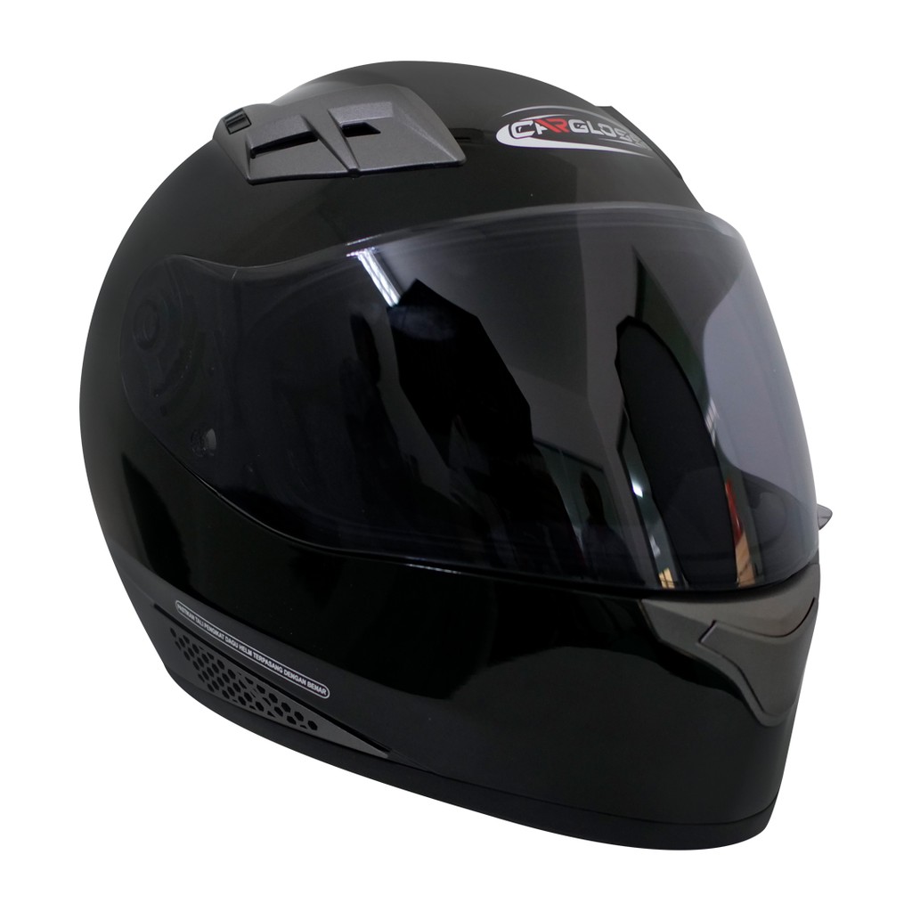 Jual Cargloss NS1 Helm Full Face - Deep Black | Shopee Indonesia