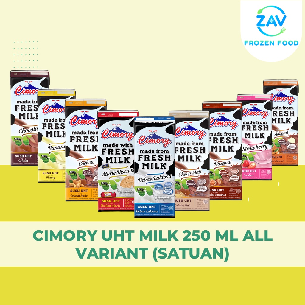 Jual CIMORY UHT MILK 250 ML ALL VARIANT (SATUAN) | Shopee Indonesia