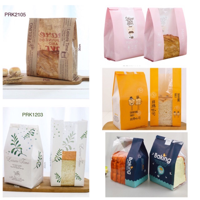 Jual Plastik Kantong Kemasan Roti Tawar Kertas Premium PRK21 PRK ...