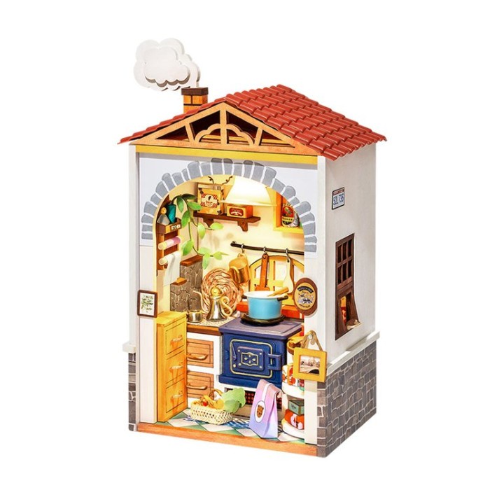 Jual ROLIFE Robotime Flavor Kitchen DIY Miniature House DS011 | Shopee ...