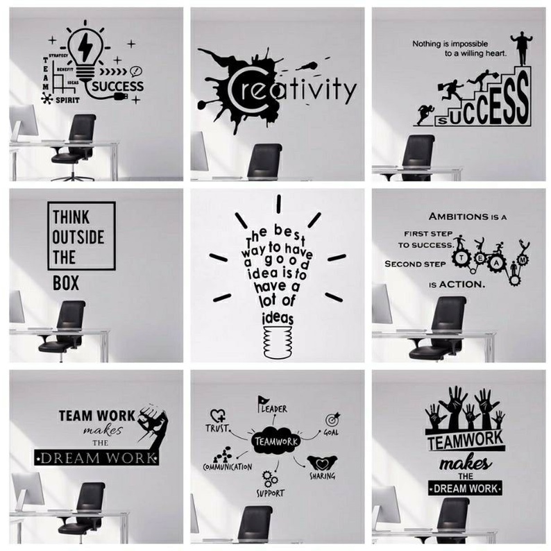 Jual STIKER DINDING WALLPAPER QUOTES MOTIVASI TEAMWORK CUSTOM CUTTING ...