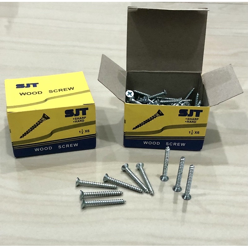 Jual SJT Skrup kayu 1 1/4 x 6 sjt sekrup kayu sjt 1-1/4x6 sekerup kayu ...