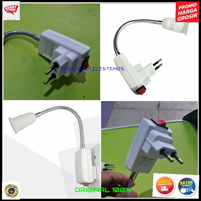 Jual G561 ORIGINAL SAMBUNGAN LAMPU SAKLAR SPIRAL 20 CM EXTENSION FITING ...
