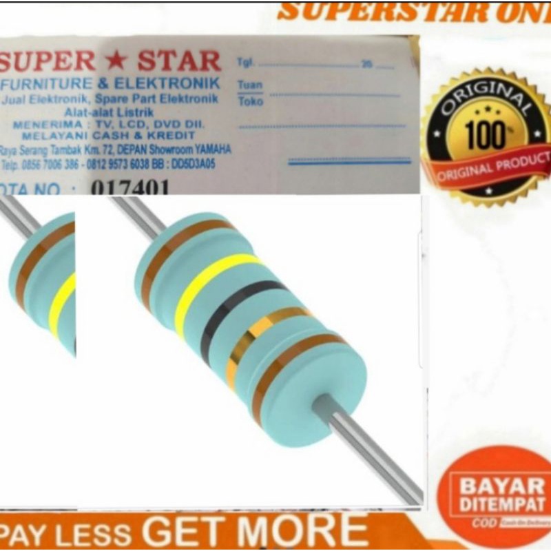 Jual Resistor 14ohm 2Watt R14ohm 2Watt | Shopee Indonesia