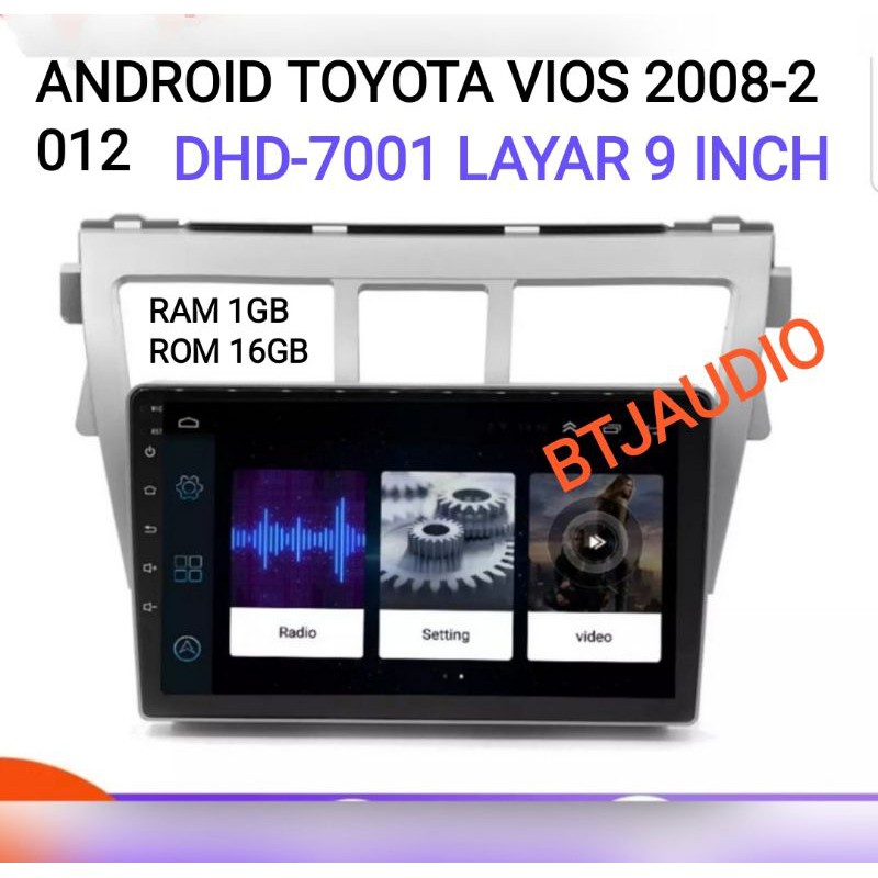Jual HEAD UNIT TAPE TV MOBIL DOUBLE DIN ANDROID TOYOTA VIOS/LIMO THN ...