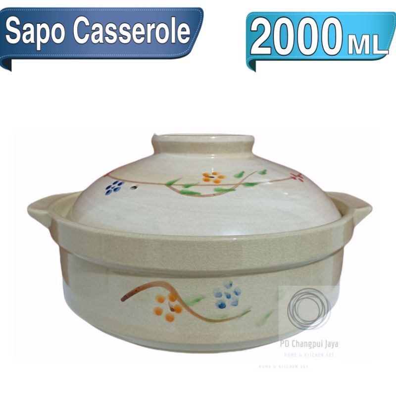 Jual Mangkok Sapo Keramik Jepang Tutup Besar Tahan Panas 9.5 Inch Model ...