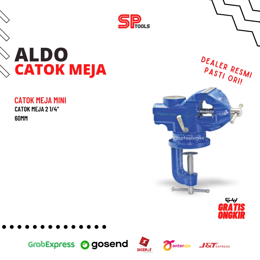 Jual CATOK MEJA PENJEPIT RAGUM PARON MINI 2 1/4" / 21/4 INCH 60MM 60 MM ...