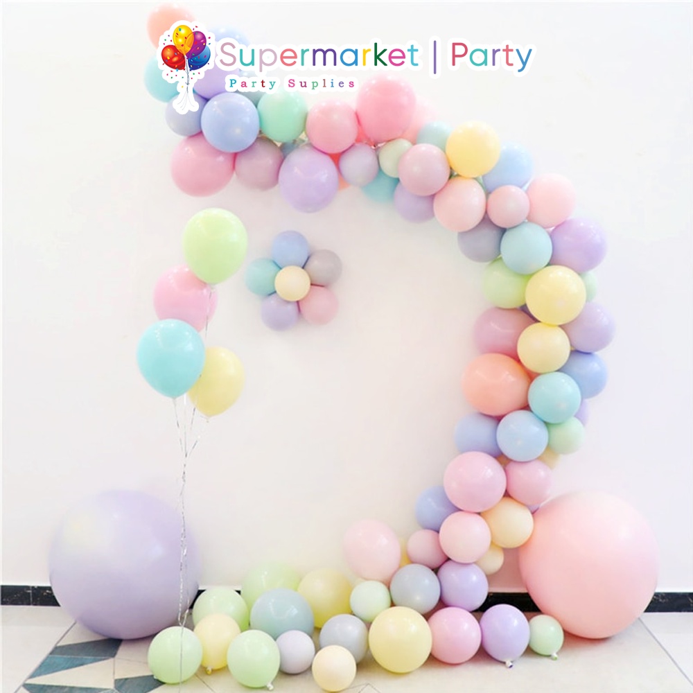 Jual Balon Latex Warna Pastel / Ballon Macaron Warna Warni | Balon ...