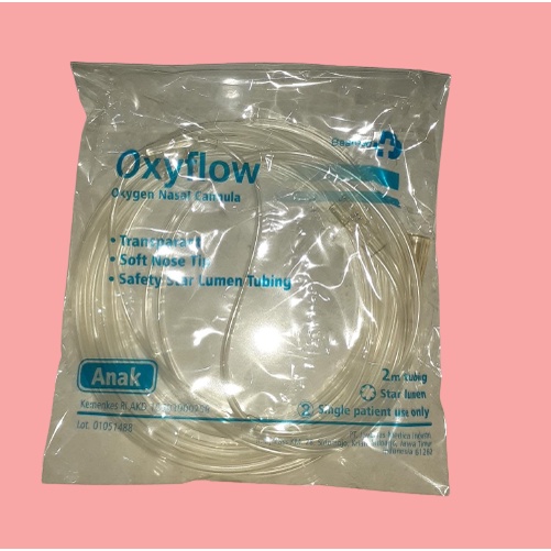 Jual OXYFLOW OXYGEN NASAL CANNULA TRANSPARAN ANAK BESMED ONEMED ...