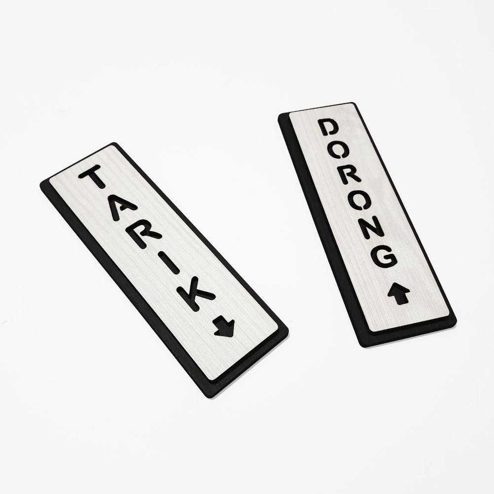 Jual Sign Kayu Vintage - Tarik Dorong Kotak - Signage Pintu Cafe ...