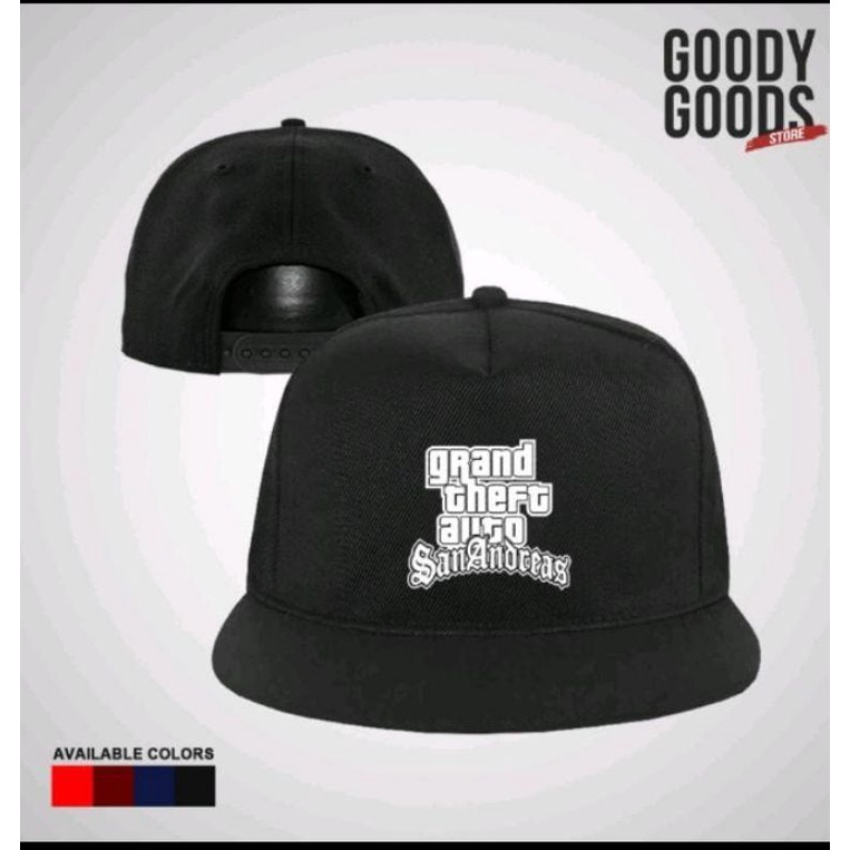 Jual Topi Snapback custom premium original pria logo GAME GTA SAN ...