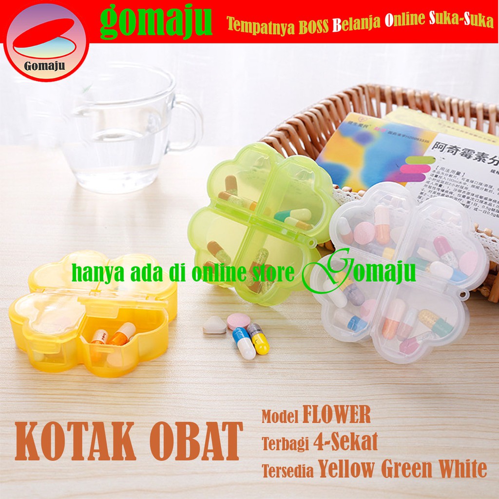 Jual KOTAK OBAT MODEL FLOWER PILL BOX TEMPAT OBAT MEDICINE STORAGE-3 ...