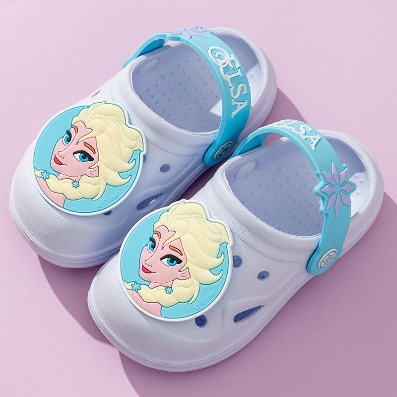 Jual SENDAL SANDAL ANAK SELOP SLIP ON CROCS ELSA - FROZEN | Shopee ...