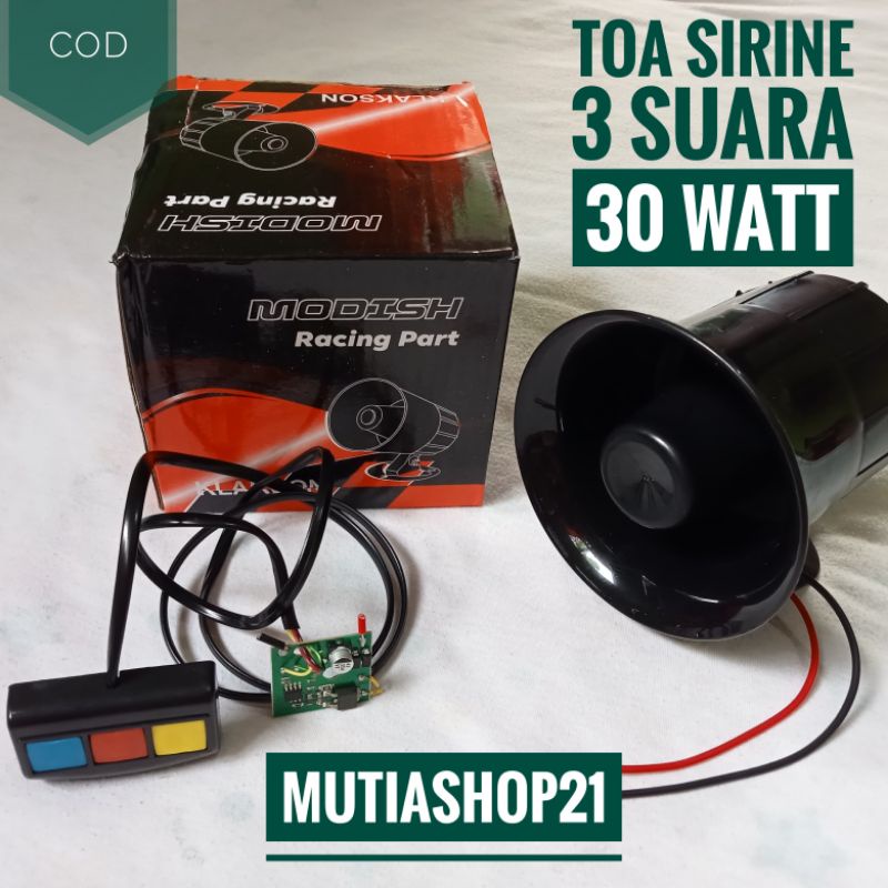 Jual TOA MINI BULAT SIRINE 3 SUARA 30 WATT | Shopee Indonesia