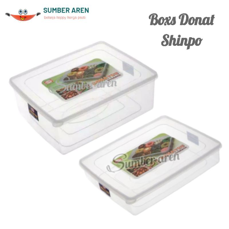 Jual Tempat Kotak Box Kue Donat Shinpo Donatsu 306 Makanan Sealware ...
