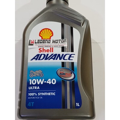 Jual Shell Advance Ultra Full Synthetic 10w40 Oli Motor Sport 1 Liter ...