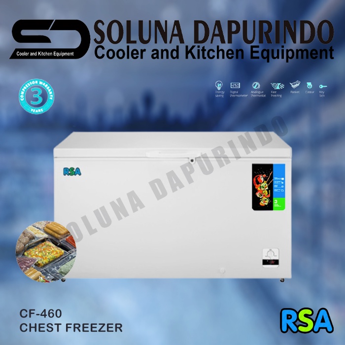 Jual RSA CHEST FREEZER CF-460 / CF460 / PEMBEKU | Shopee Indonesia