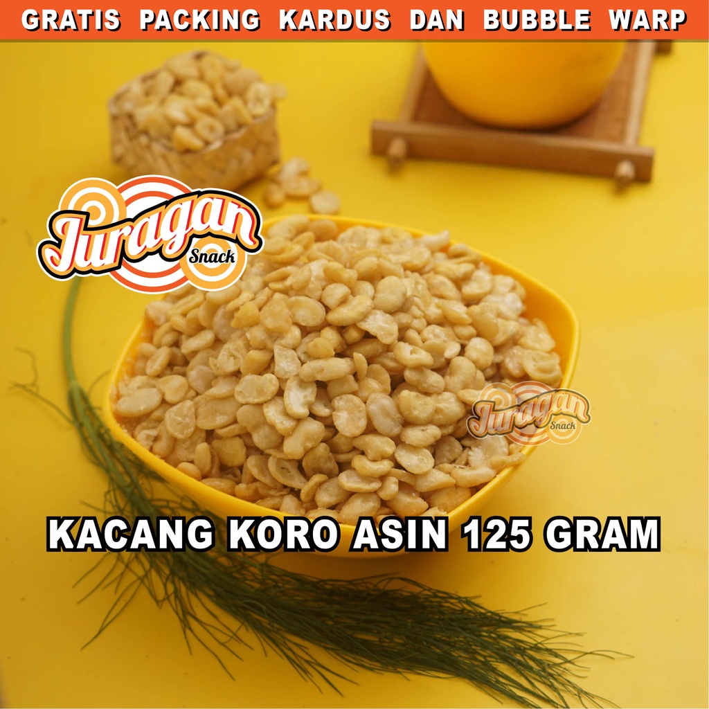 Jual KACANG KORO ASIN 125 gram snack kiloan makanan ringan jajanan ...