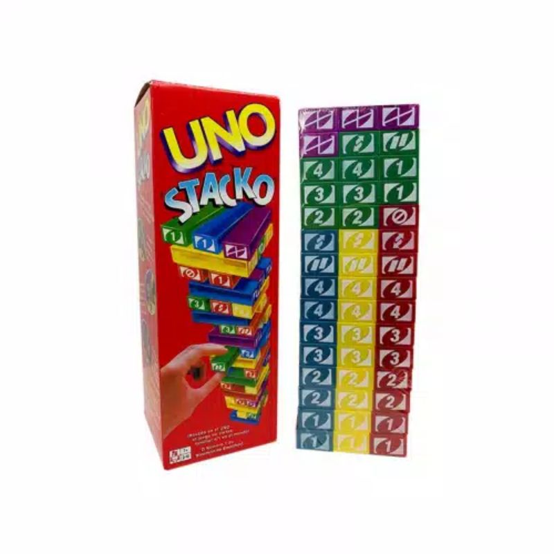 Jual UNO STACKO BALOK SUSUN PLASTIK | Shopee Indonesia