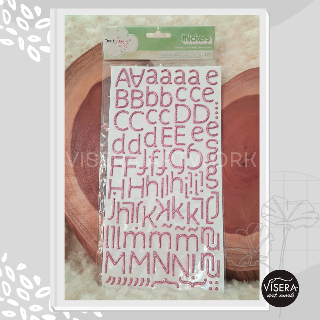 Jual American Crafts Thickers Dear Lizzy Edition Charmed Glitter Puffy ...