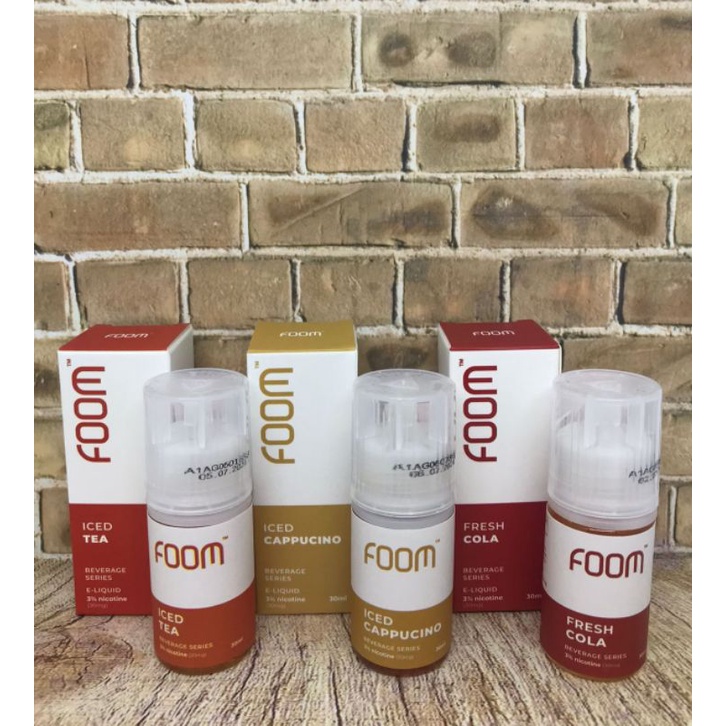 Jual Foom Salt Beverage Series 30ml 30mg Iced Tea Iced Cappucino Fresh ...