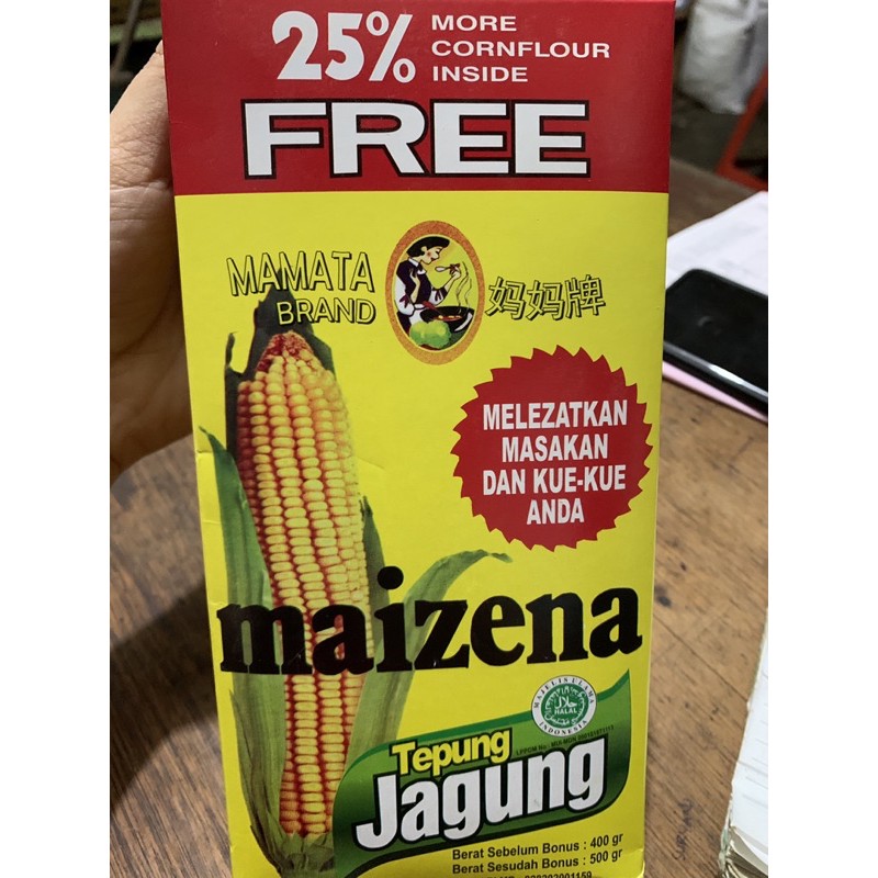 Jual Tepung JagungMAIZENA 500 gram Corn Starch maizena jagung 500GR | Shopee Indonesia