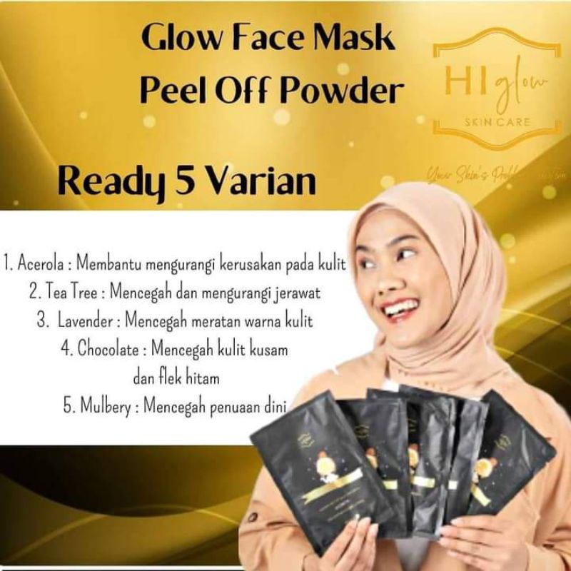 Jual MARKER WAJAH /GLOW FACE MASK HI GLOW SKINCARE (100%ORIGINAL ...