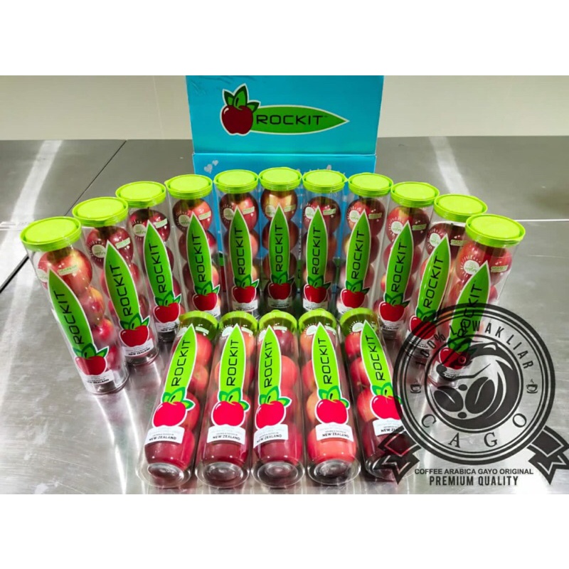 Jual Apel Rockit New Zealand (Isi : 16 Tube) Fresh Import | Shopee ...