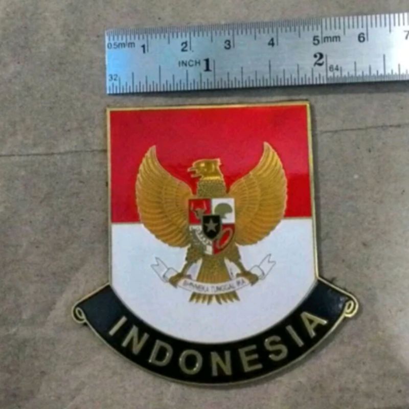 Jual Badge Emblem Sticker Metal Burung Garuda Indonesia Untuk Vespa ...