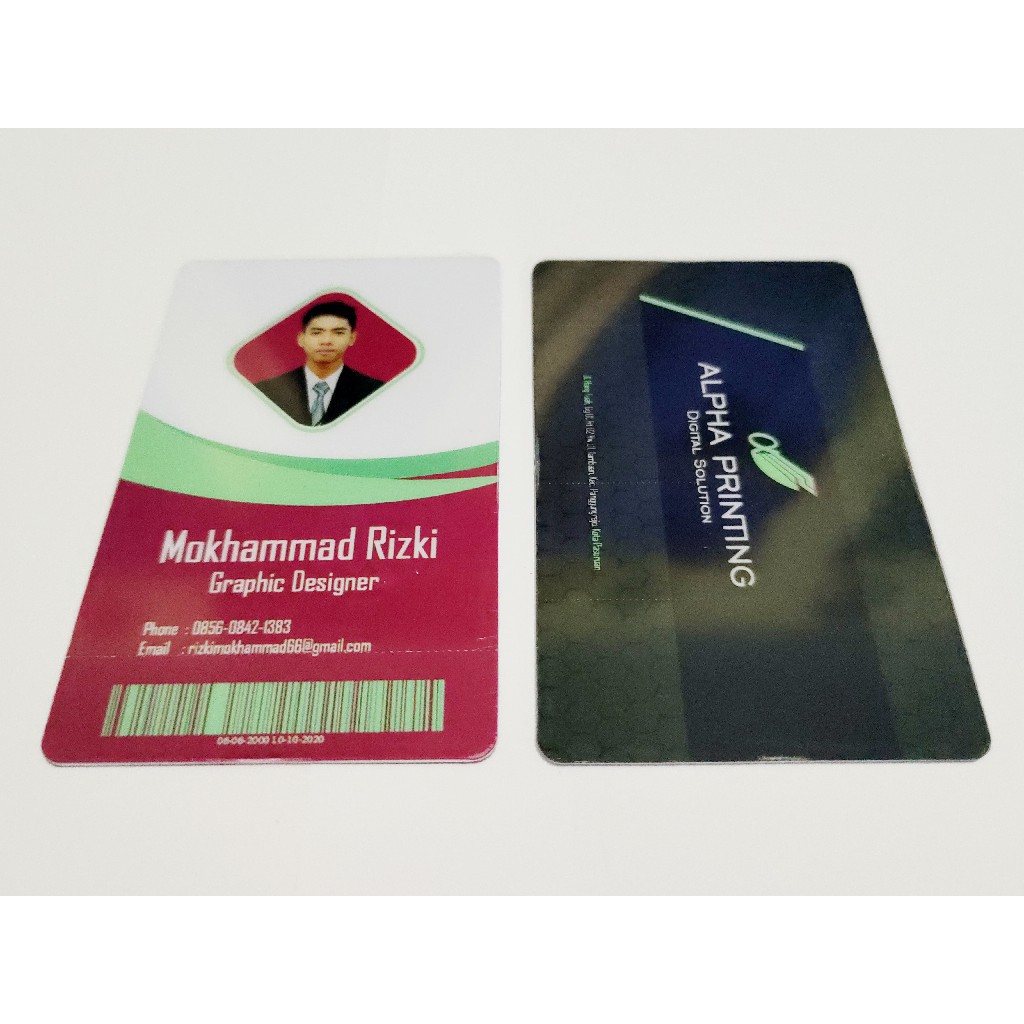 Jual Cetak ID Card PVC 2 Sisi | Shopee Indonesia