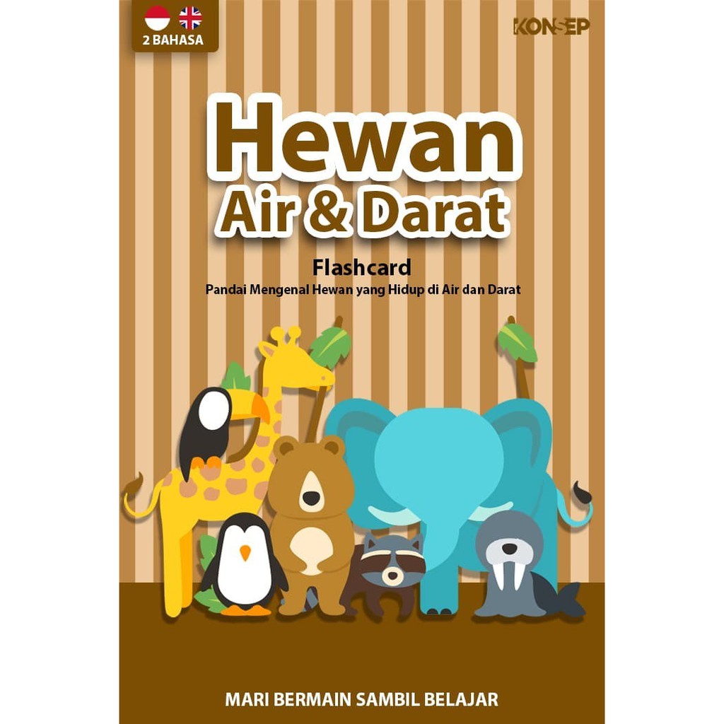 Jual Flashcard Hewan Air & Darat - Kartu Mainan Edukasi Anak | Shopee ...