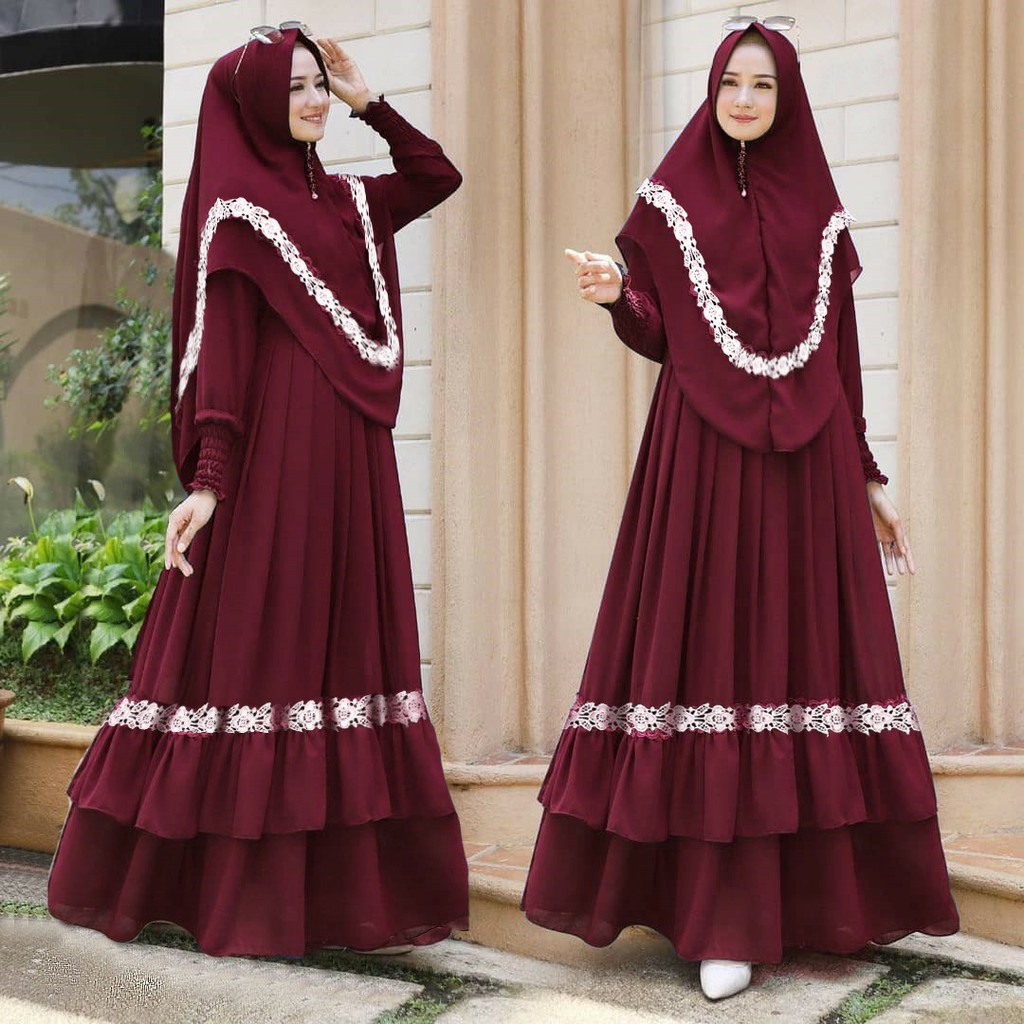 Jual quinnyshop-COD-baju syari terbaru-syari wanita terbaru 2020-baju ...