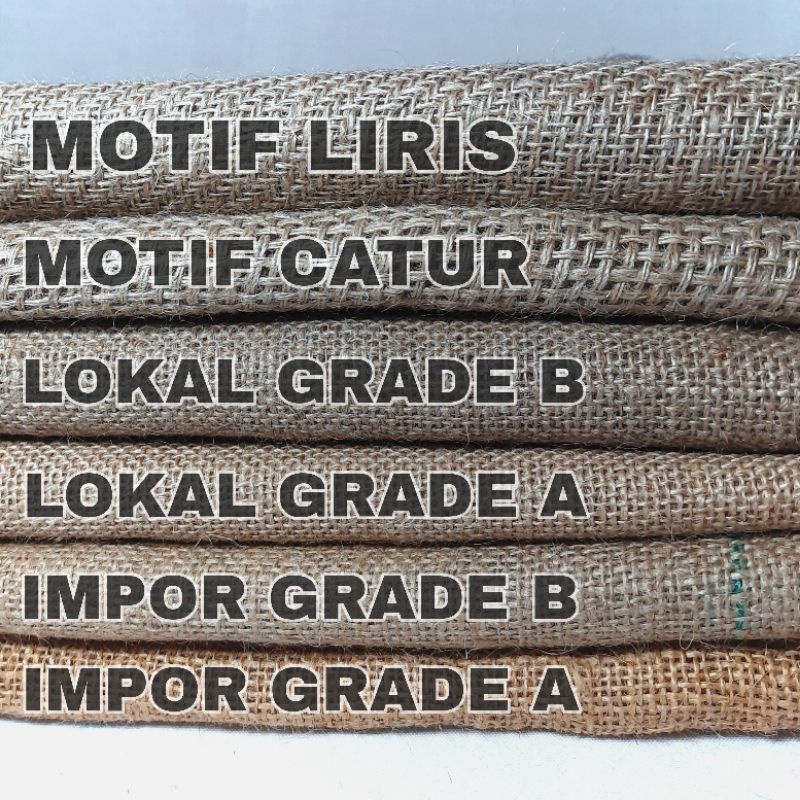 Jual Kain Goni Lembaran Panjang 50 CM Lebar 115-135 CM Burlap Fabric ...