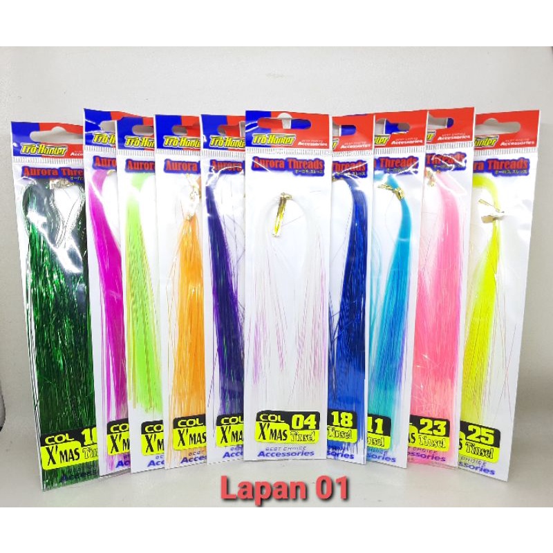 Jual Pro Hunter Aurora Thread X'Mas Tinsel 32 cm 2 g | Shopee Indonesia