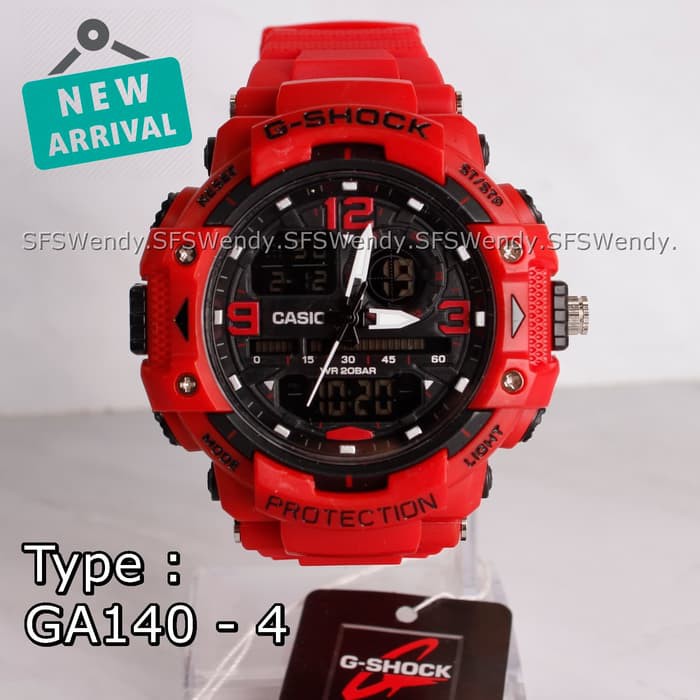 Jual LIMITED EDITION !!! G Shock GA-140 Full Merah Army Jam tangan pria ...