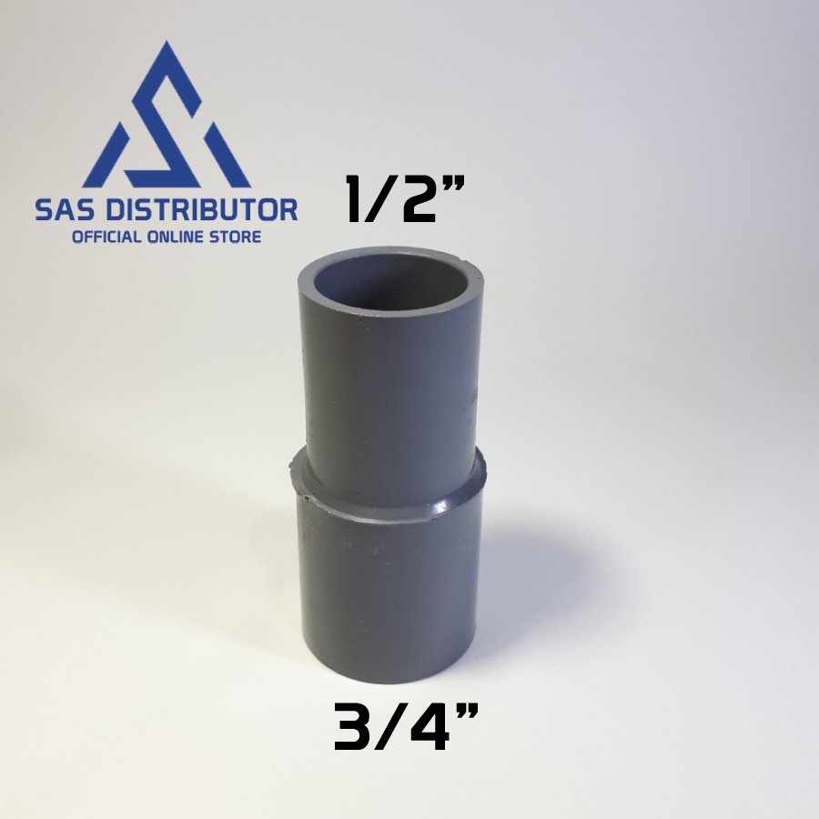 Jual Vlok Sok 3/4 x 1/2" inch AW / Reducer Sock 1/2 x 3/4" inch PVC ...