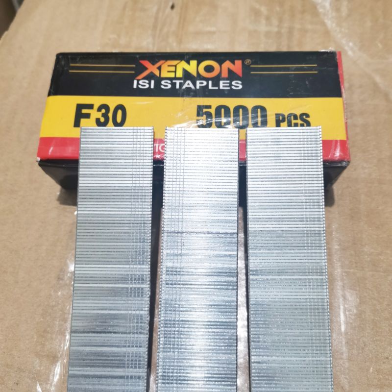 Jual isi paku tembak F30 Xenon 5000 pcs refill mesin paku tembak f 30 ...