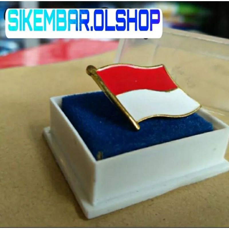 Jual PIN MERAH PUTIH BERKIBAR COR TEBAL 1ml. Kualitas Terbaik ...