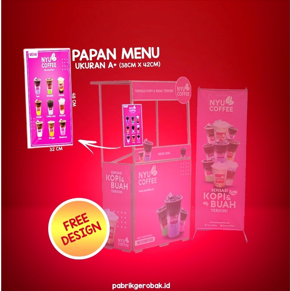 Jual PAPAN MENU | LIST MENU | MENU MAKANAN MINUMAN | pabrikgerobak.id ...