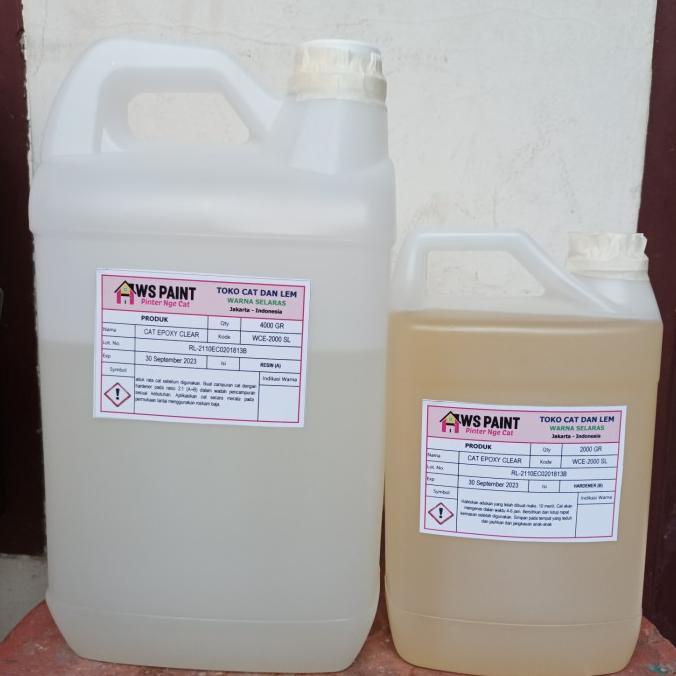 Jual cat epoxy clear coating-epoxy bening untuk lantai beton kayu dan ...